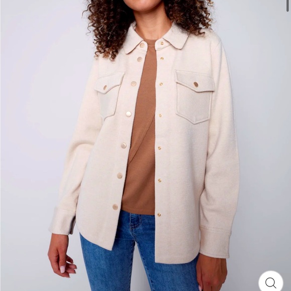CHARLIE B | Jackets & Coats | Nwt Charlie B Gutsy Knit Shirt Jacket ...